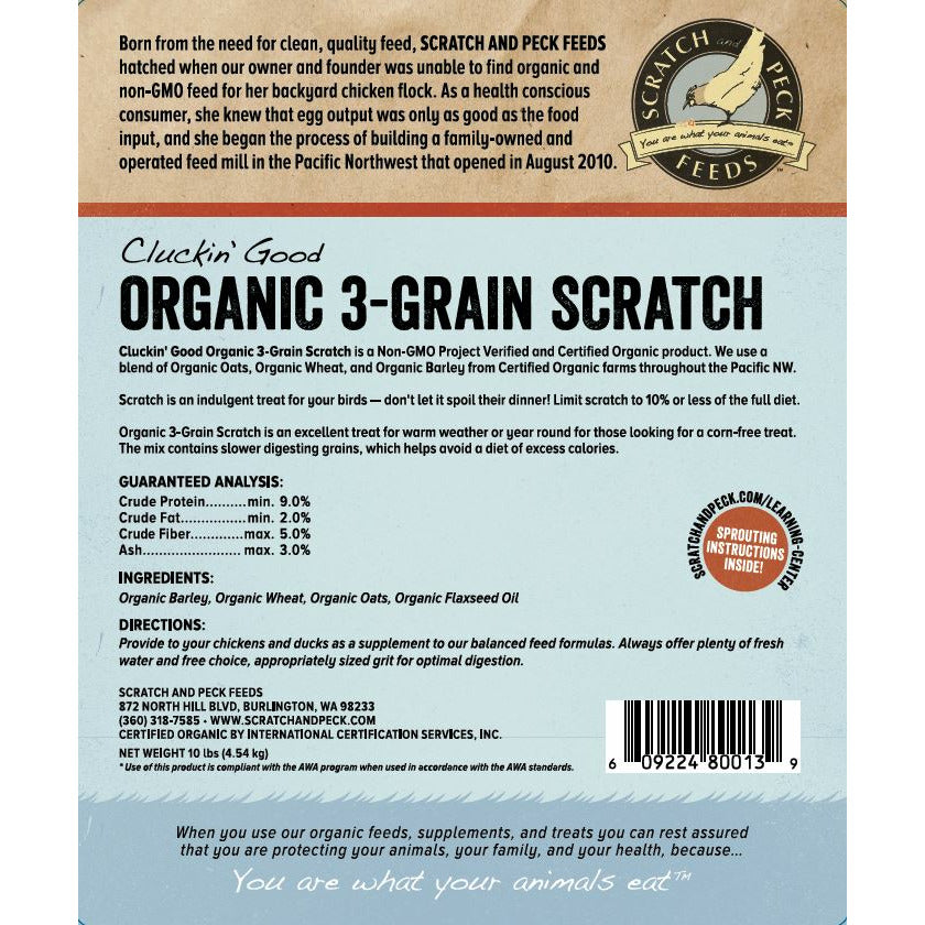 Scratch and Peck 3-Grain Scratch – Fox Feed Inc.
